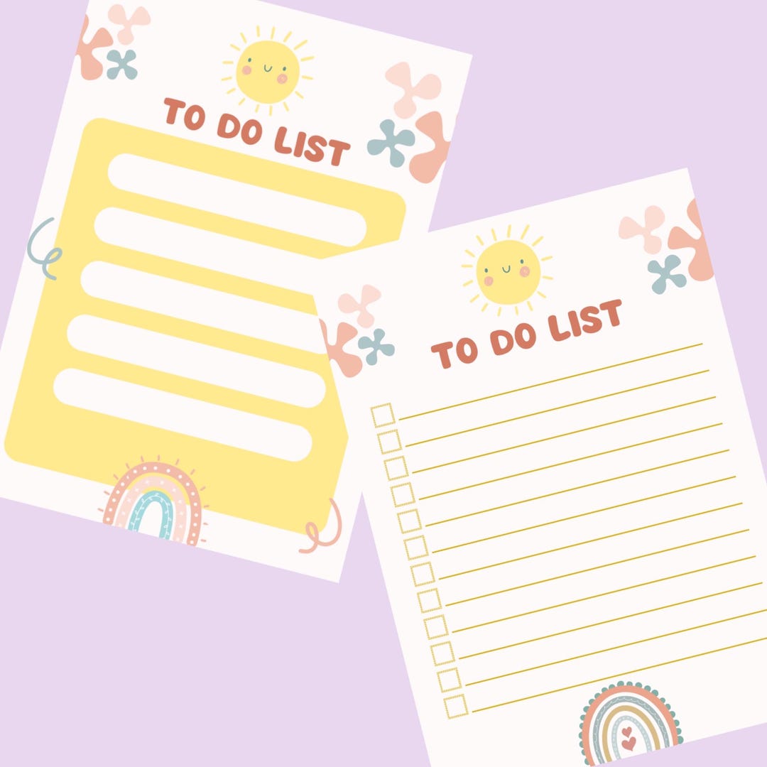 Cute Sunny-themed Printable Note Paper - Downloadable Stationery for ...