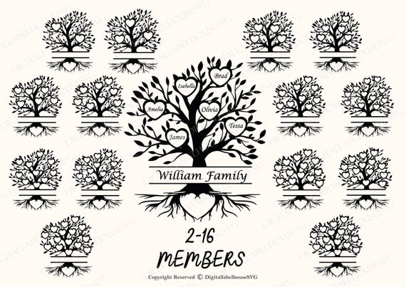 Family Tree Branches Clip Art