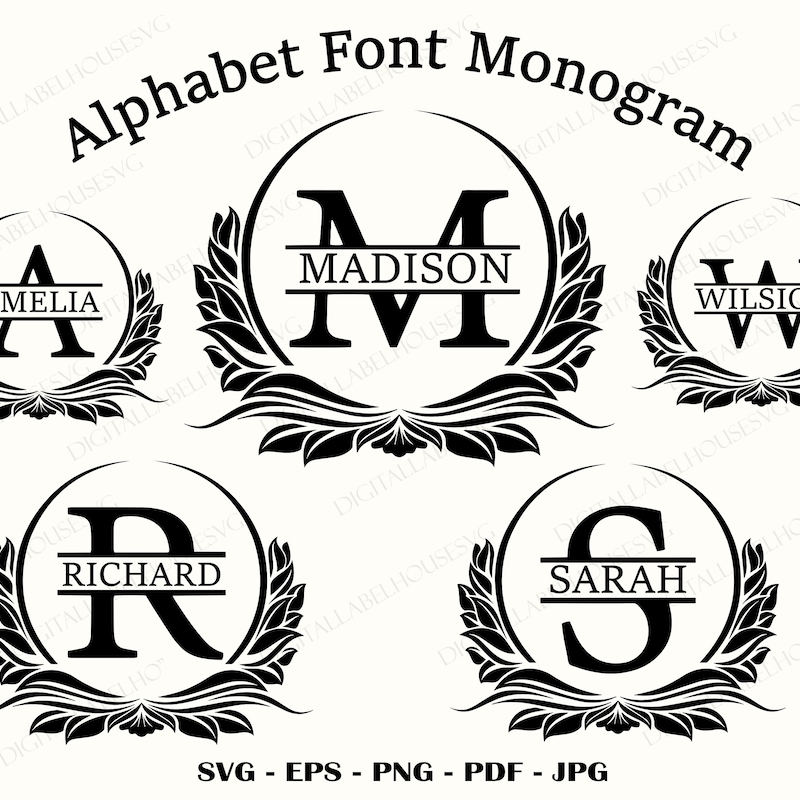 Monogram Svg - Etsy
