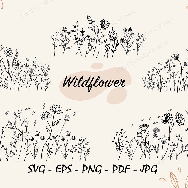 Field of Wildflowers - Etsy