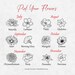 Custom Floral Tattoo Design, Small 1-4", Tattoo Commission, Birth ...