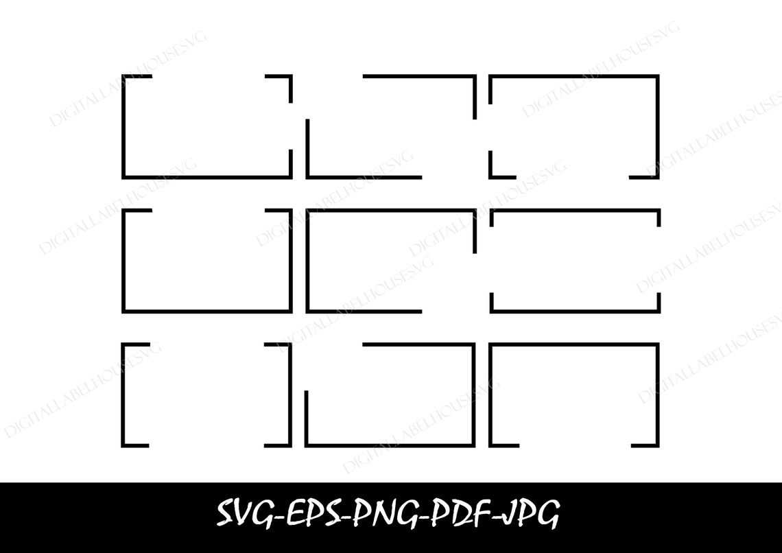 Open RECTANGLE SVG, Split RECTANGLE Svg, Rectangle Outline Svg ...