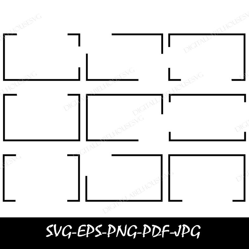 Rectangle Frame Svg - Etsy
