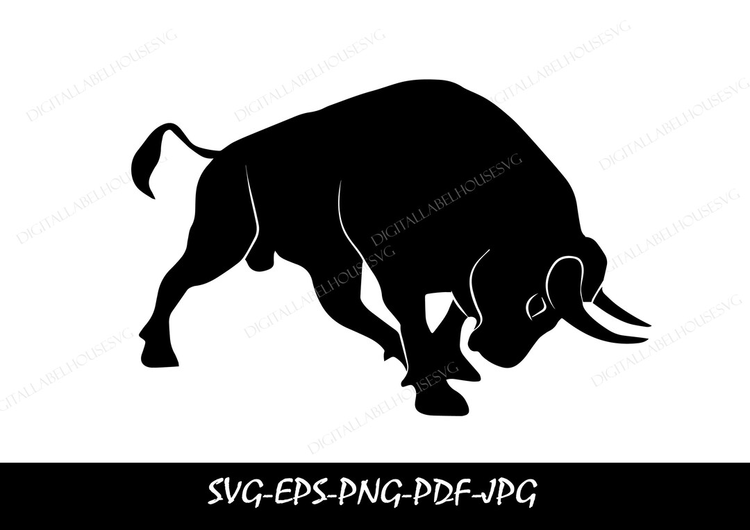 Bull Clipart, Bull Cut Files for Silhouette, Files for Cricut, Bull ...