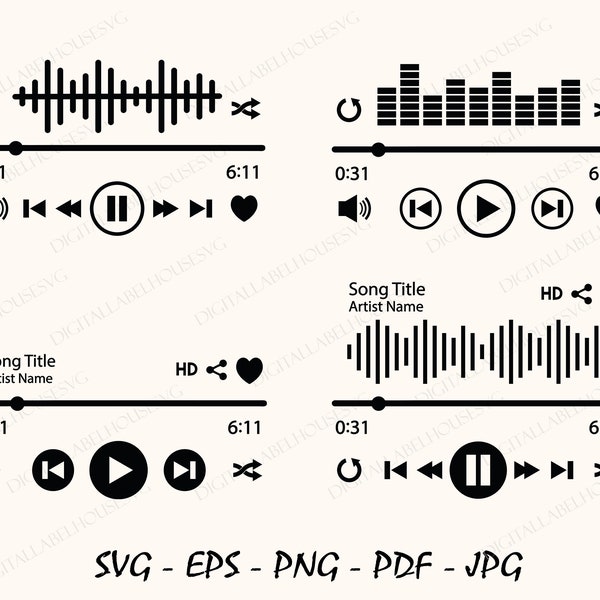 Spotify Svg - Etsy