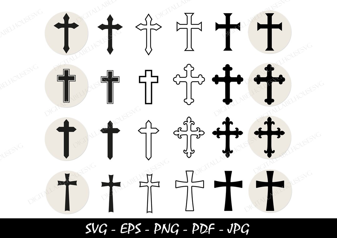 Cross SVG, Easter SVG, Religious, Cross Bundle Digital Download for ...