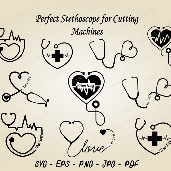 Stethoscope Heart - Etsy