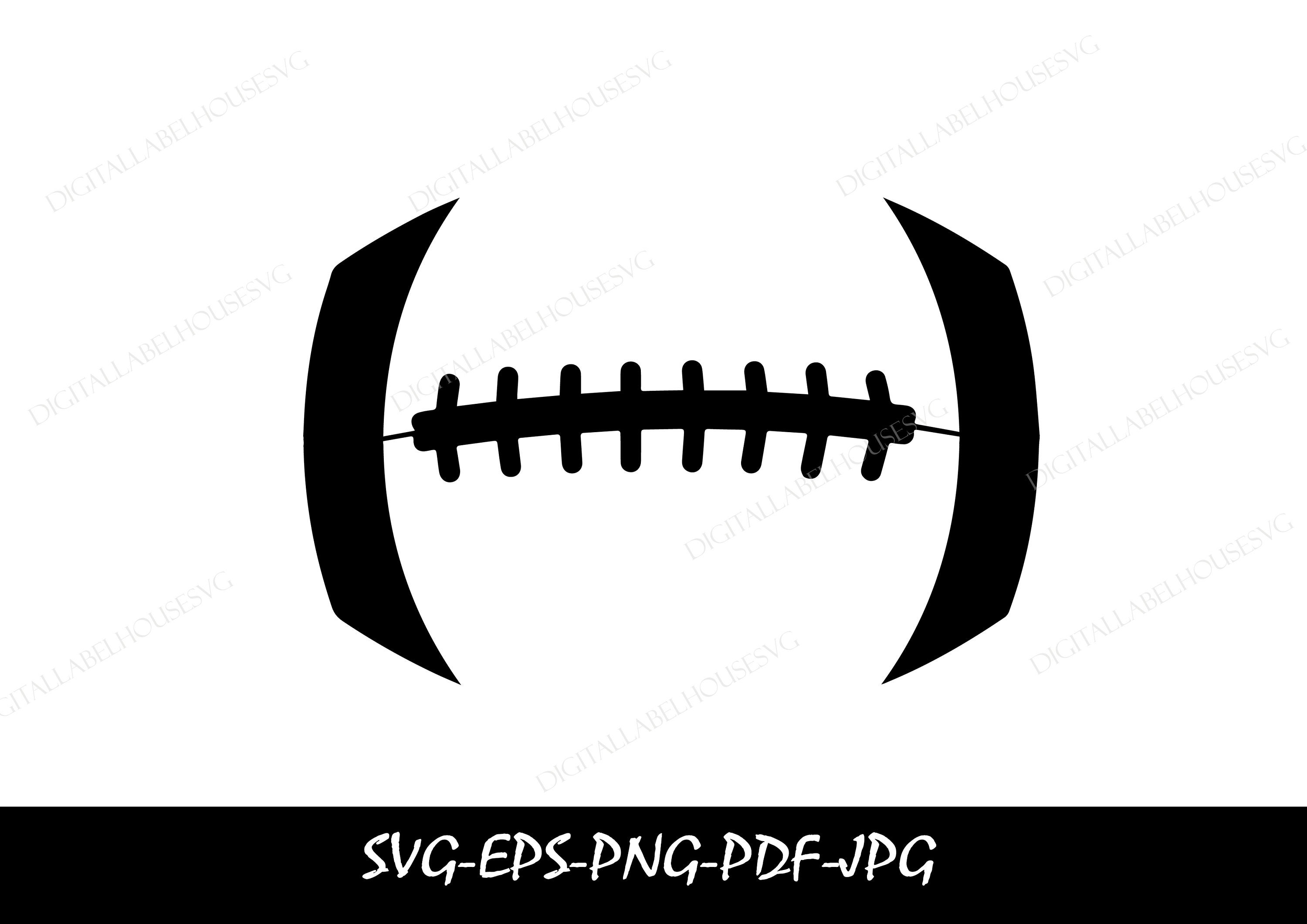 Football Laces Svg, Football Silhouette Svg, Football Svg, Football ...