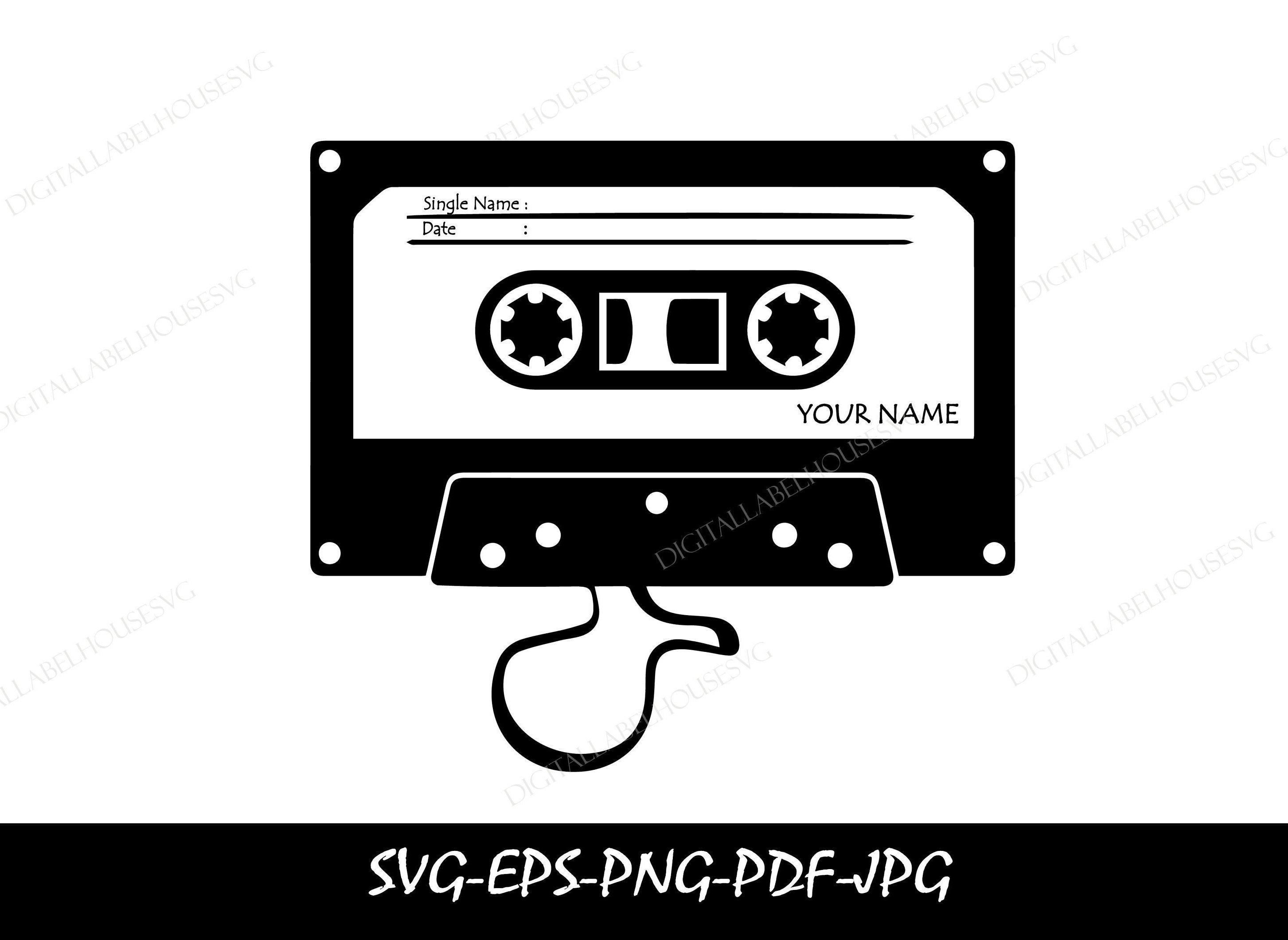 Cassette Svg, Cassette Tape, Svg, Svg Designs, Svg Files for Cricut ...