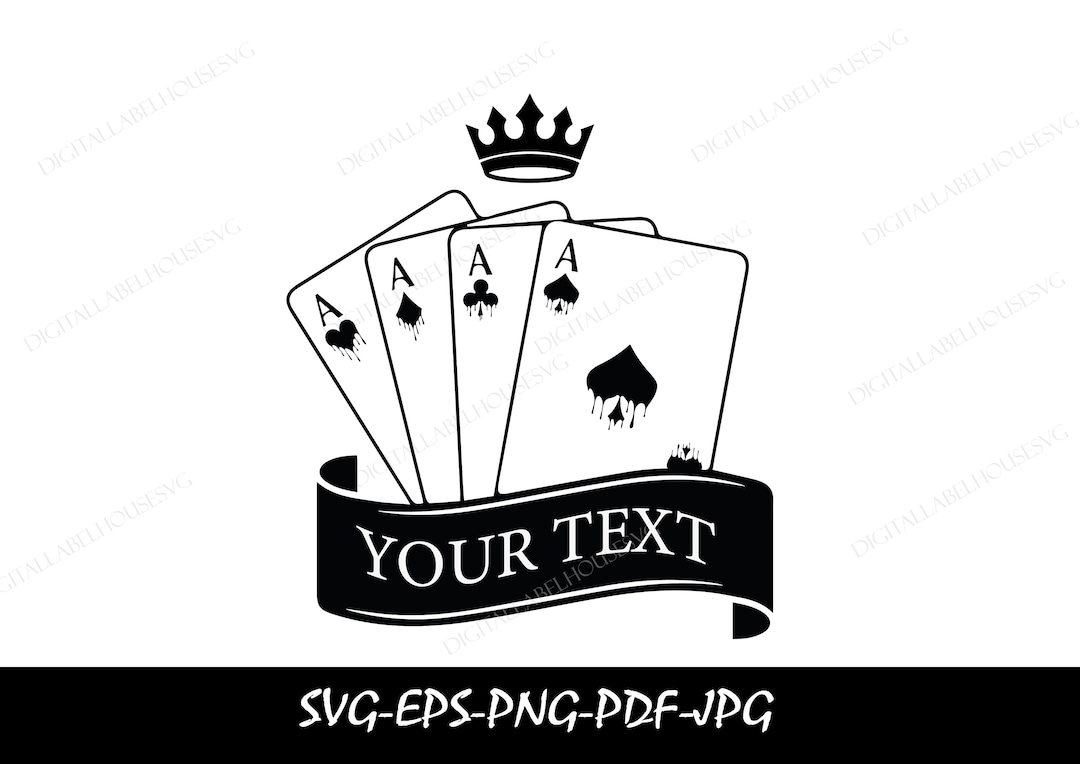 Playing Cards Dripping,aces Playing Cards SVG Files, Ace of Spades,aces ...