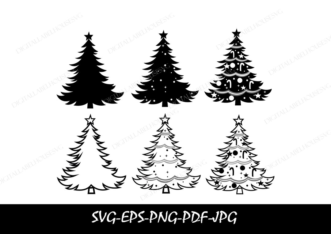 Christmas Tree Svg,christmas Svg,christmas Tree Cut File Svg,tree ...