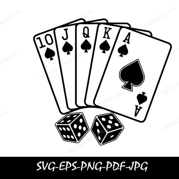 Playing Cards Clip Art - Etsy