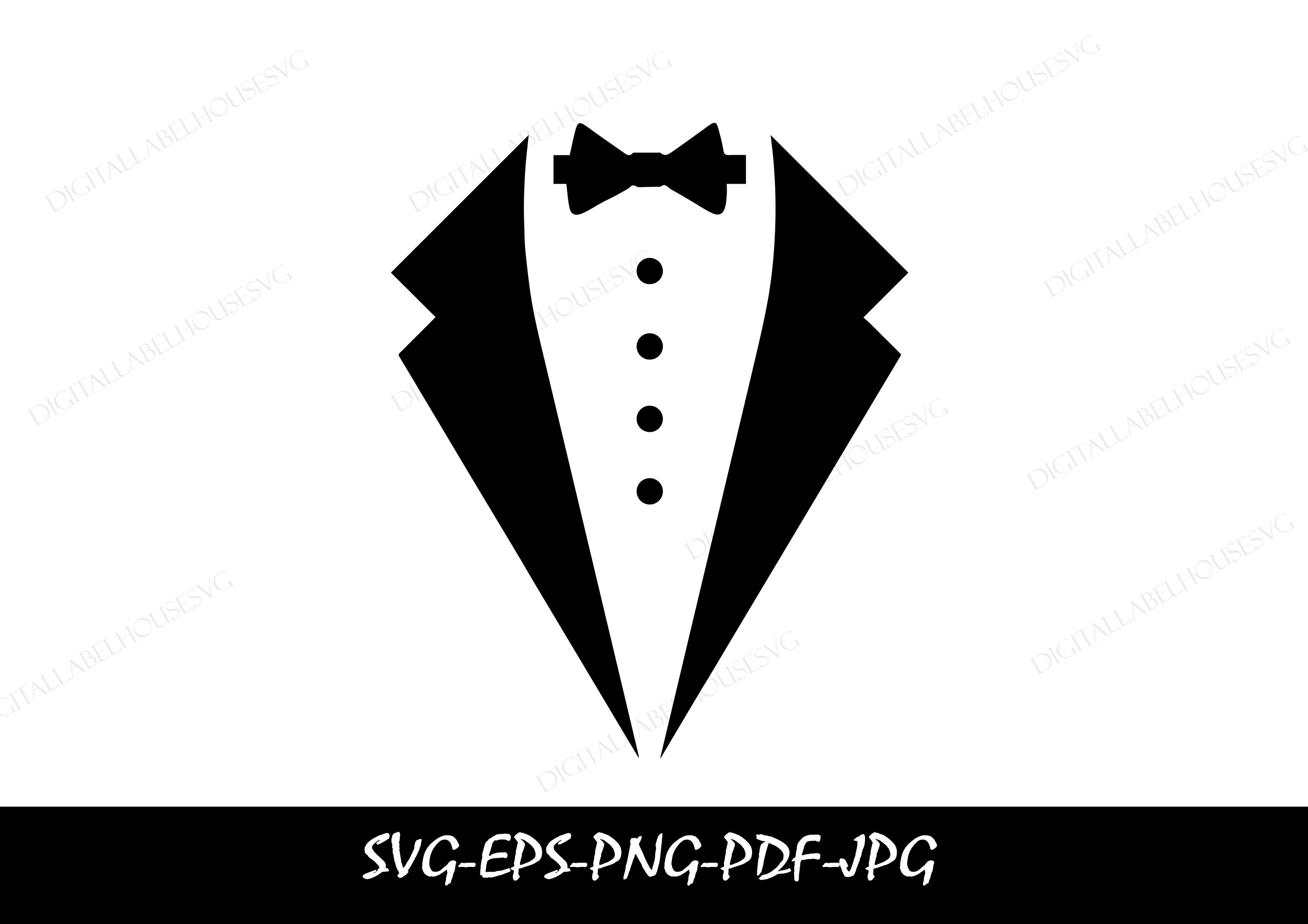 Tuxedo Svg Tux Svg File for Cricut Svg for Silhouette Cameo - Etsy