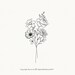 Custom Floral Tattoo Design, Small 1-4", Tattoo Commission, Birth ...