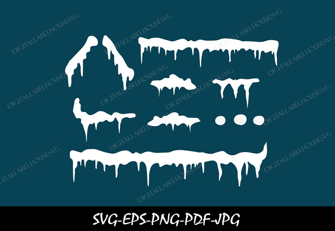 Snow Caps SVG Pack - 10 Designs | Digital Download | Christmas Snow SVG ...