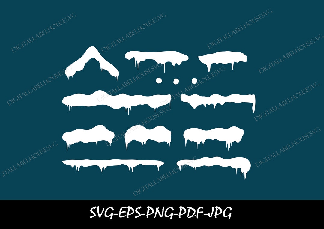 Snow Caps SVG Pack - 11 Designs | Digital Download | Christmas Snow SVG ...