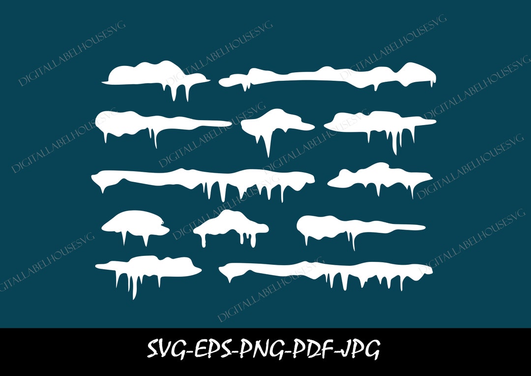 Snow Caps SVG Pack - 12 Designs | Digital Download | Christmas Snow SVG ...