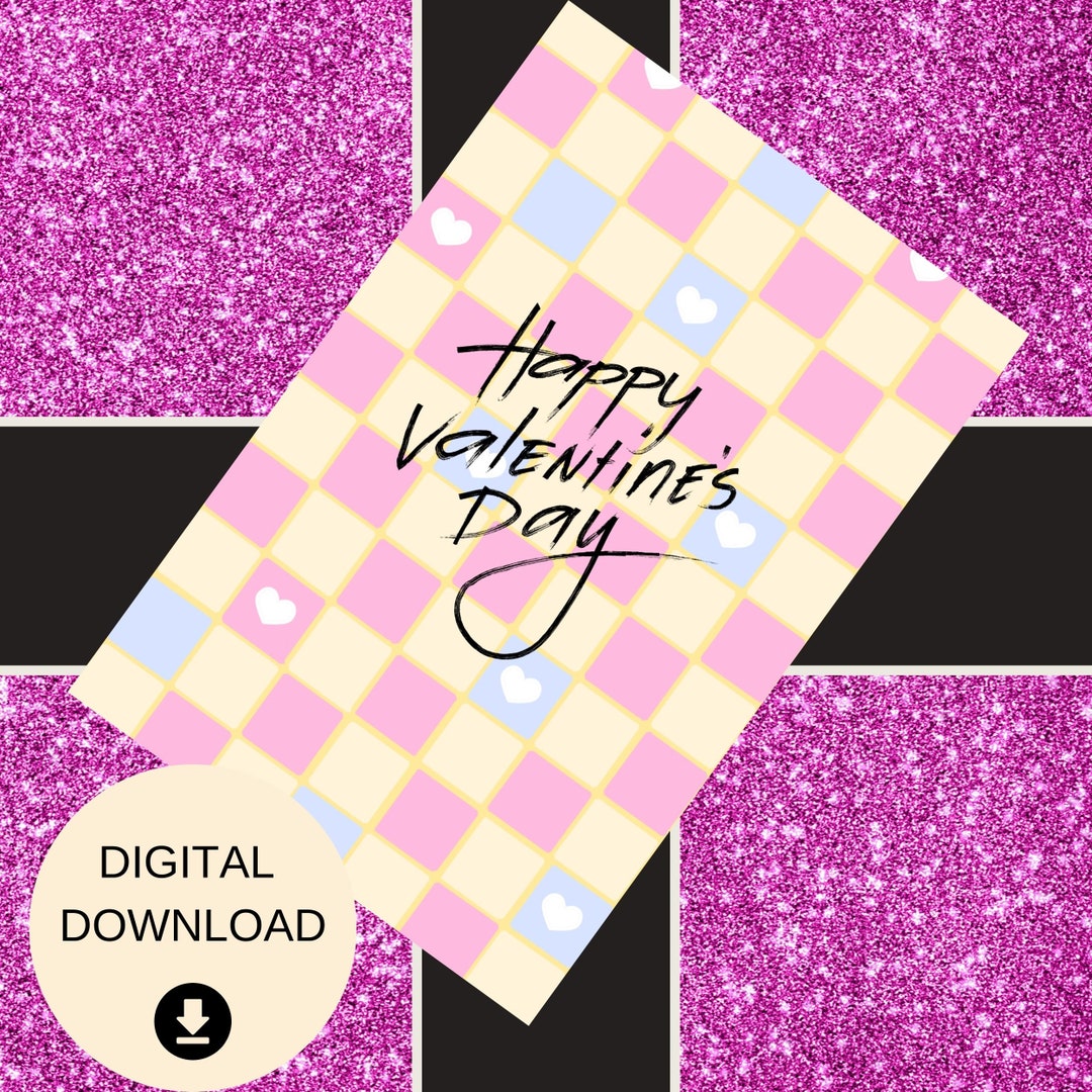 Printable and Foldable Valentine's Day Greeting Card With Heartfelt ...