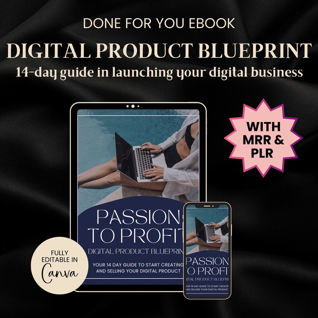 Digital Product Blueprint With MRR, How to Create and Sell Done for You ...