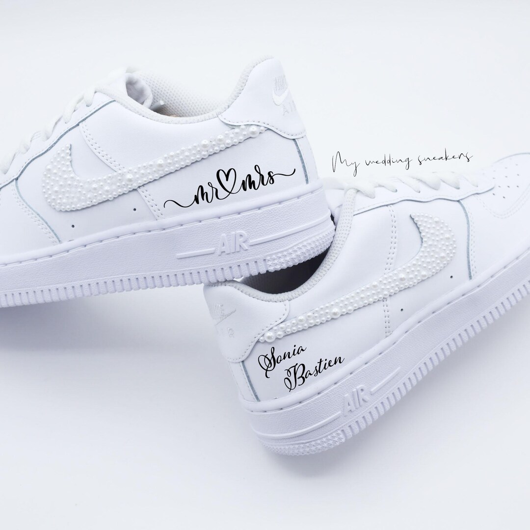 Air Force 1 Custom Wedding Pearly Beads - Personalized Pearly Pearl ...