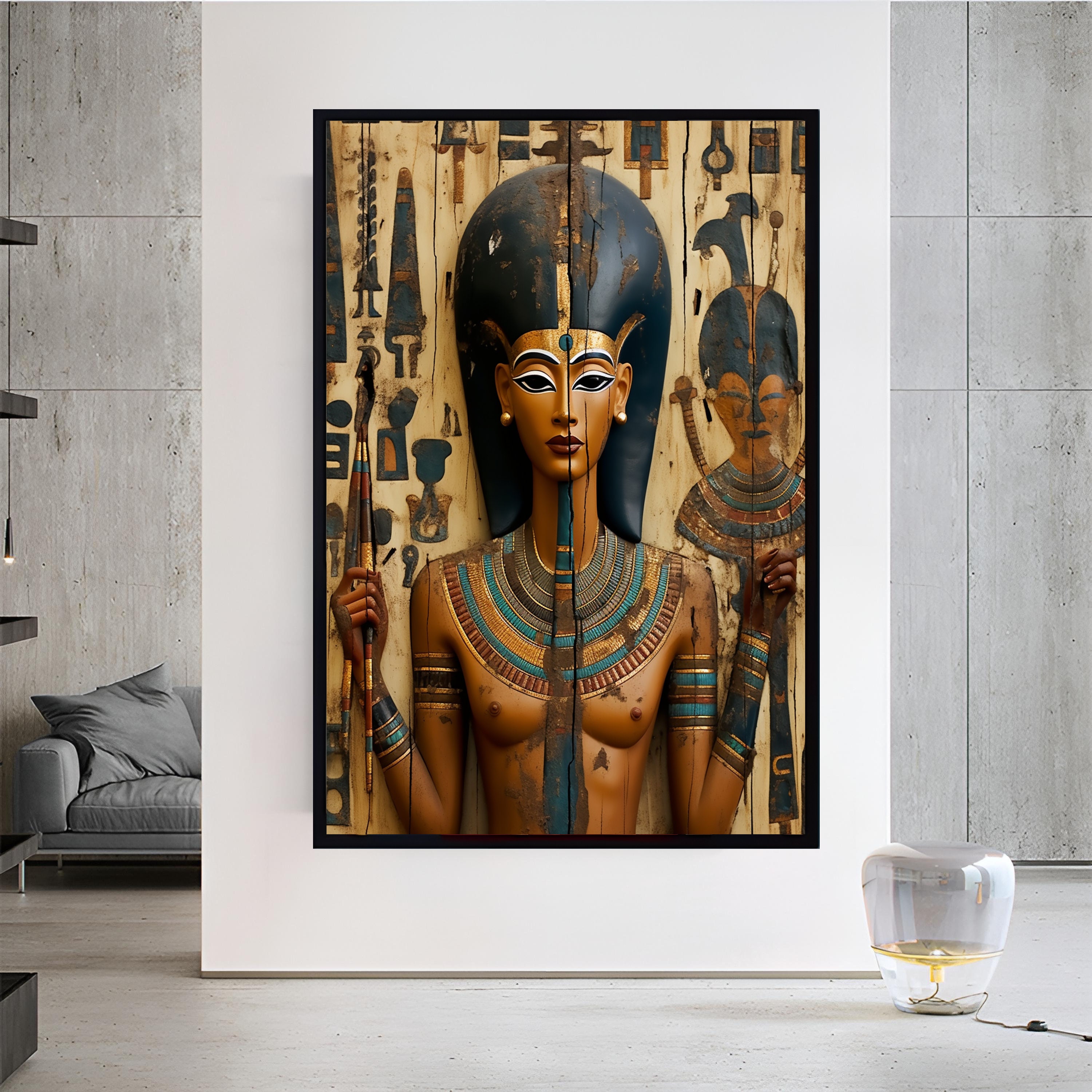 Ancient Egyptian Wall Art Print, Egyptian Wall Art, Egyptian Congress ...