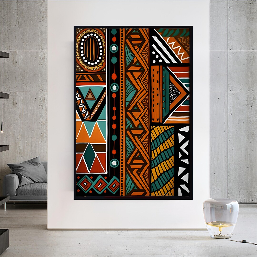 African Patterned Wall Art African American Culture Wall Art - Etsy
