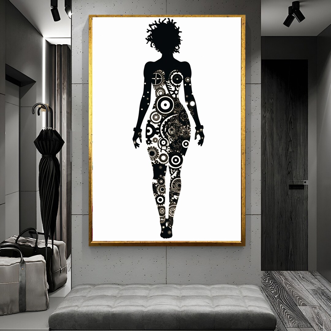 Woman Print, Woman Figure Art Female Body Decor Home Decoration Modern ...