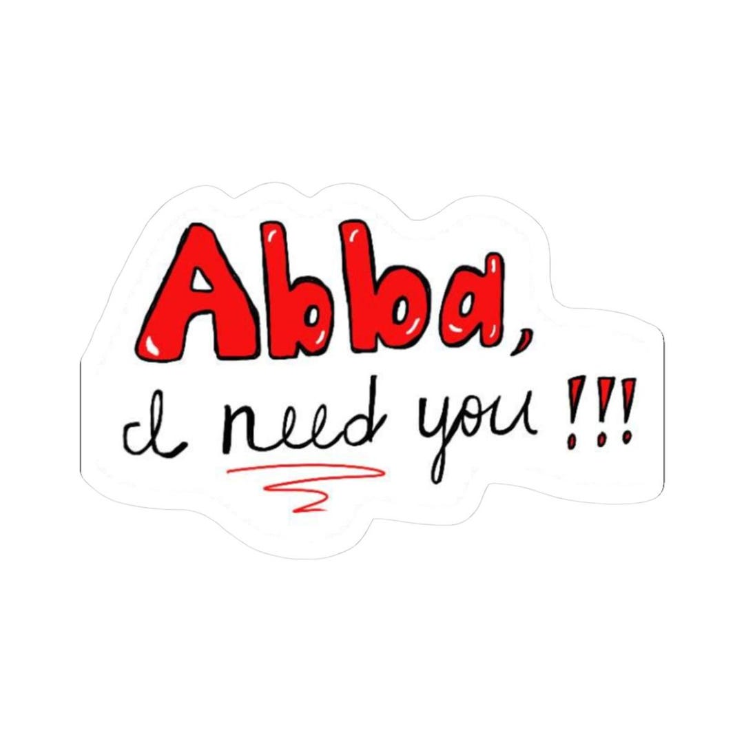 ABBA Kiss-cut Stickers, Fun Quote Decals for Music Lovers, Laptop ...