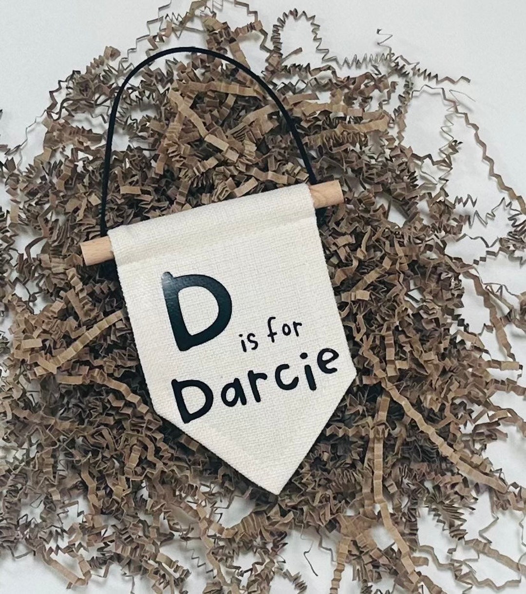 Fiver Friday / Initial Name Mini Flag / Flag Decor / Canvas Banner ...