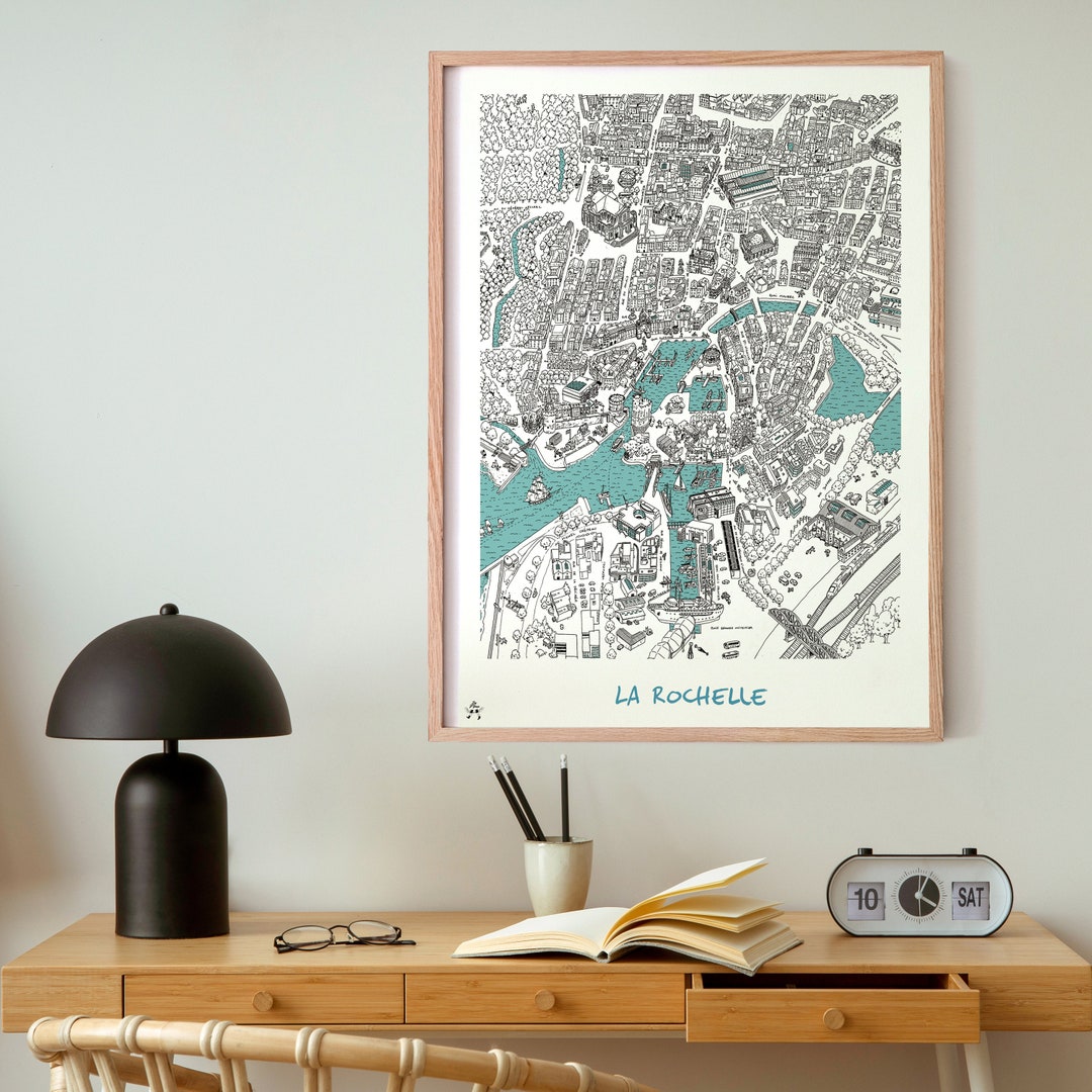 Map of La Rochelle - Etsy