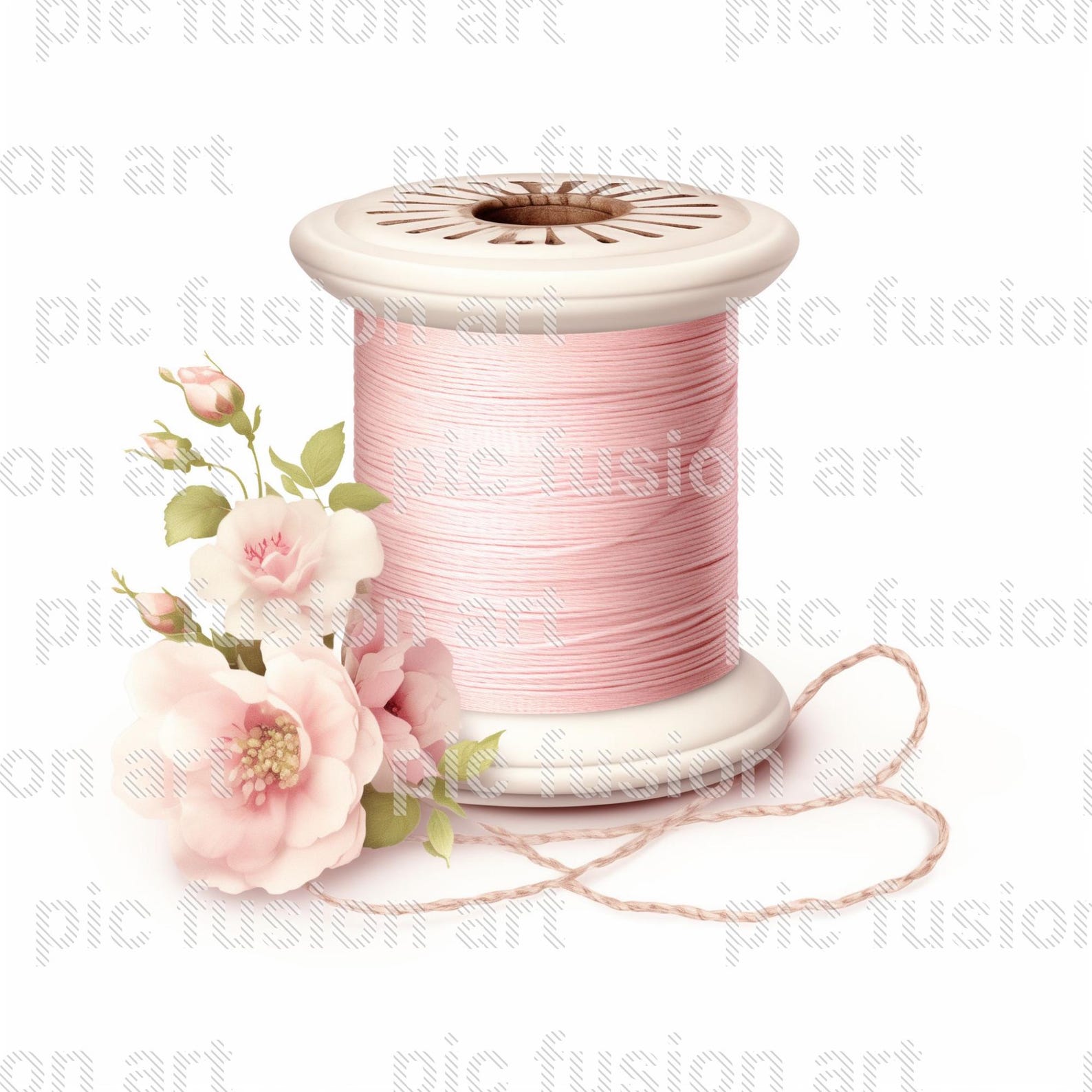 17 Shabby Chic Thread Bobbin Clipart Vintage Sewing Art Thread Spool ...