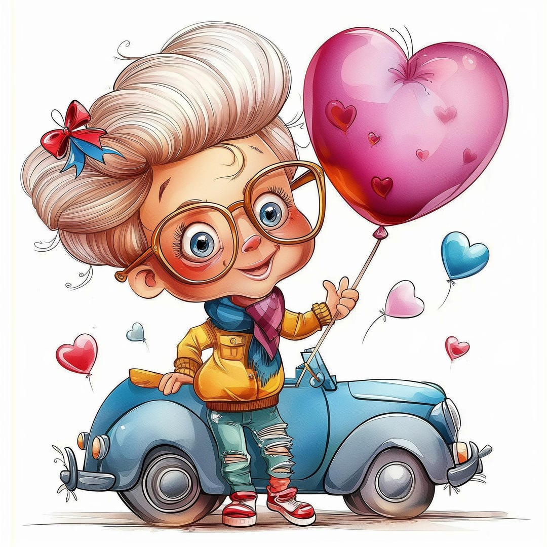 12 Funny Valentine Day Clipart Whimsical Love-themed Graphics for ...