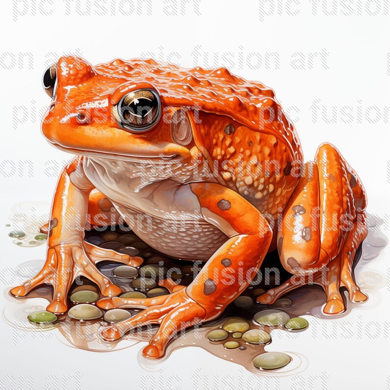 23 Frog Species Clipart Set Unique Amphibian Illustrations for Crafts ...