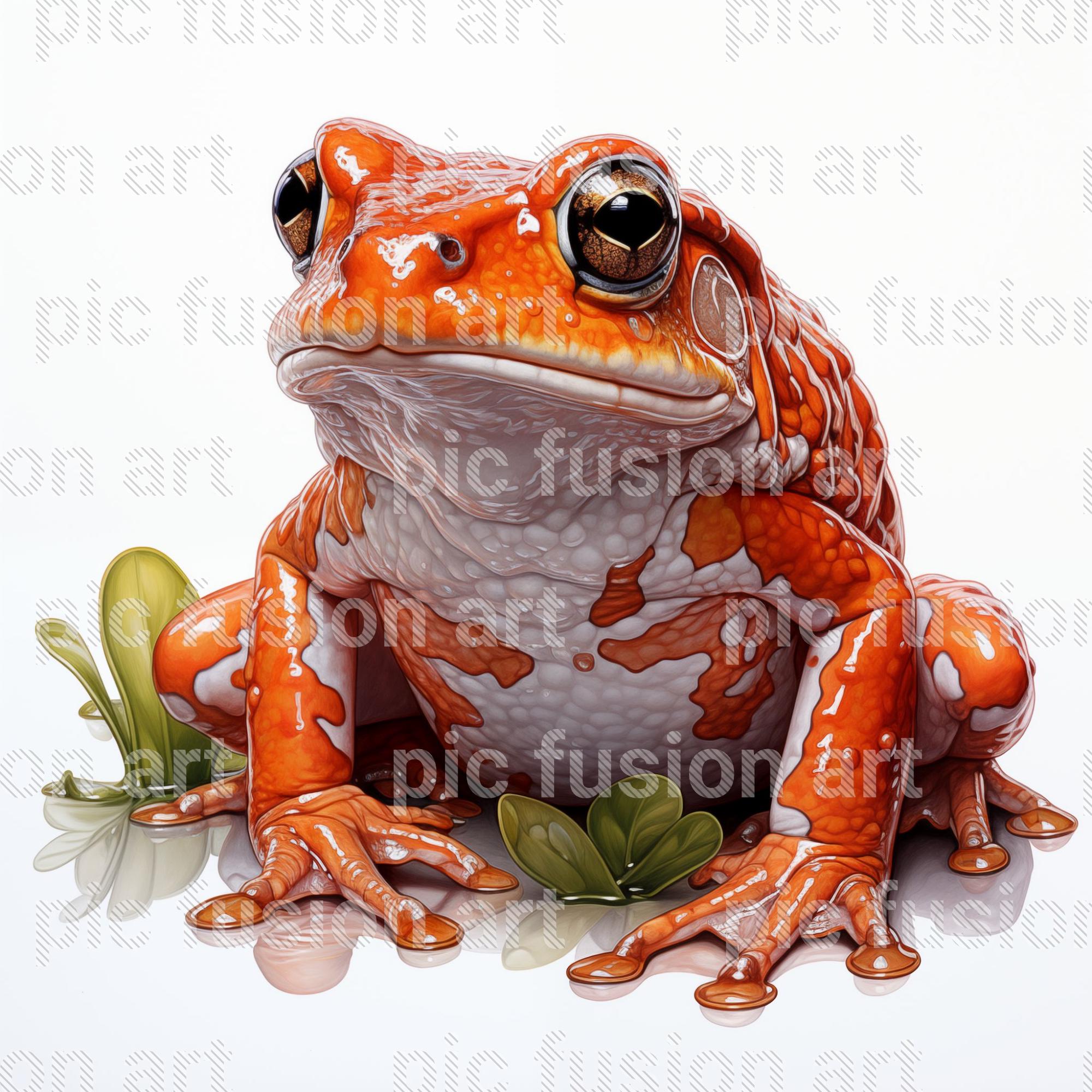 23 Frog Species Clipart Set Unique Amphibian Illustrations for Crafts ...