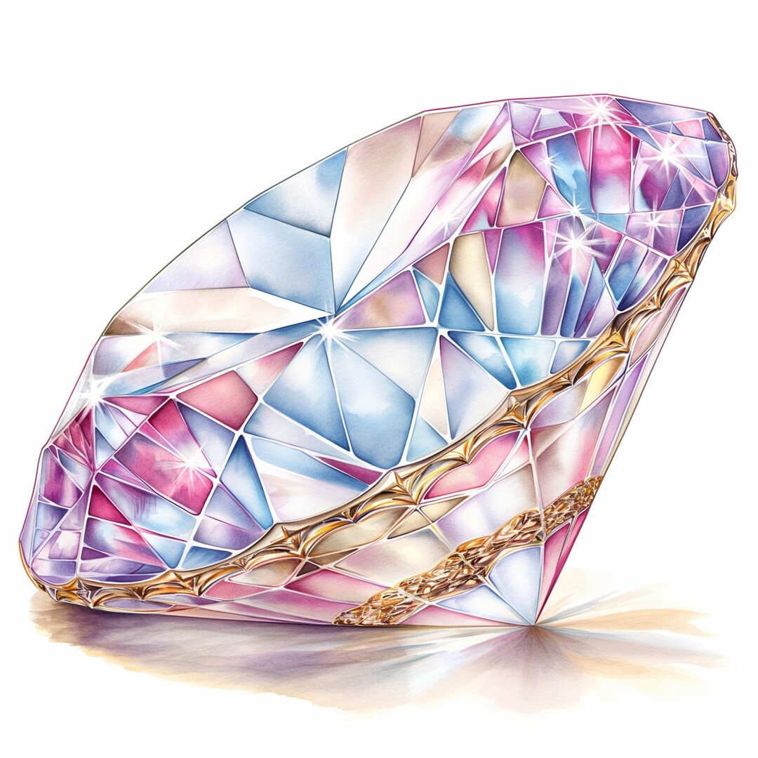 12 Gemstones Clipart, High-quality Gem Illustrations, Digital Gemstone ...