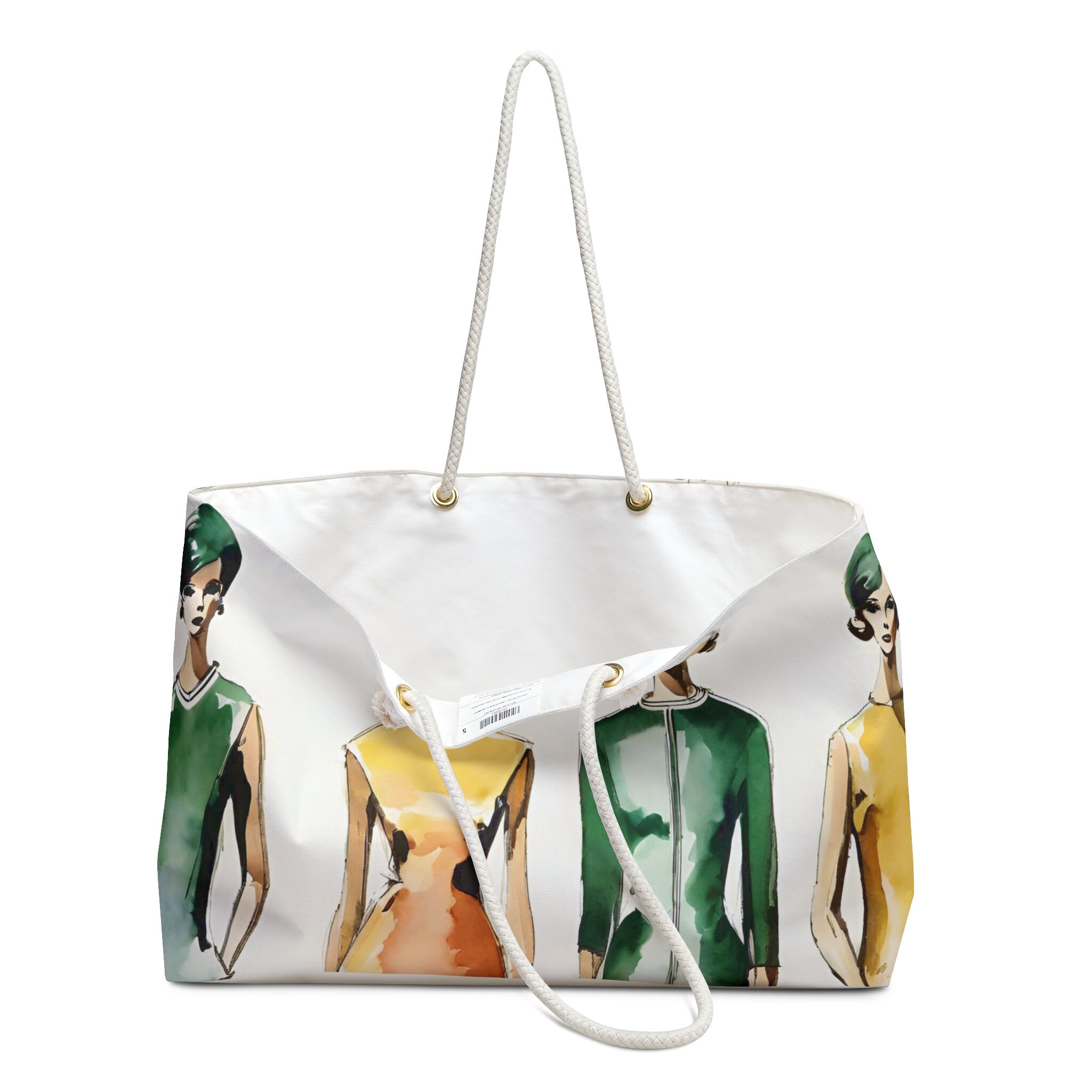 Vintage Catwalk Models on Weekender Bag. Weekender Tote Bag With '30 ...