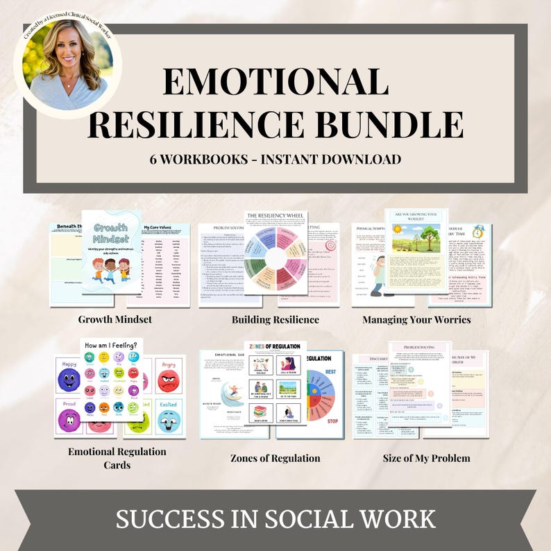 Teen Kids Therapy Emotional Resilience Bundle,emotional Regulation ...