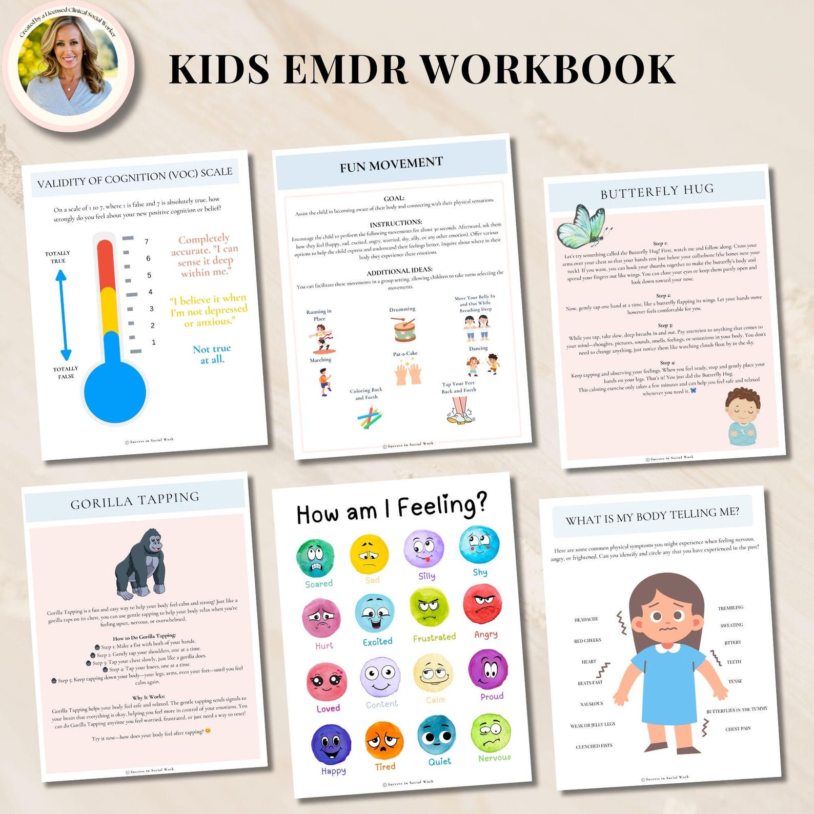 EMDR for Kids, EMDR Worksheets,emdr Tools,emdr Interweaves,trauma ...