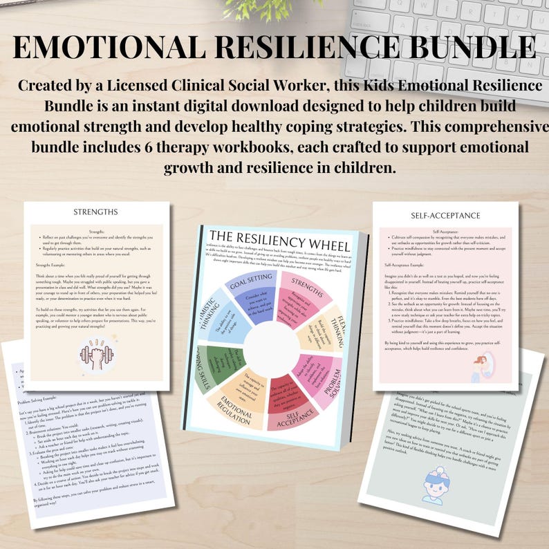 Teen Kids Therapy Emotional Resilience Bundle,emotional Regulation ...