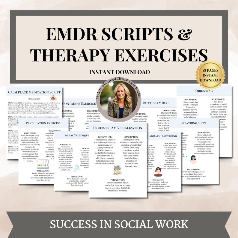 EMDR Scripts Phase 1-8, Eye Movement Psychotherapy, Eye Movement ...