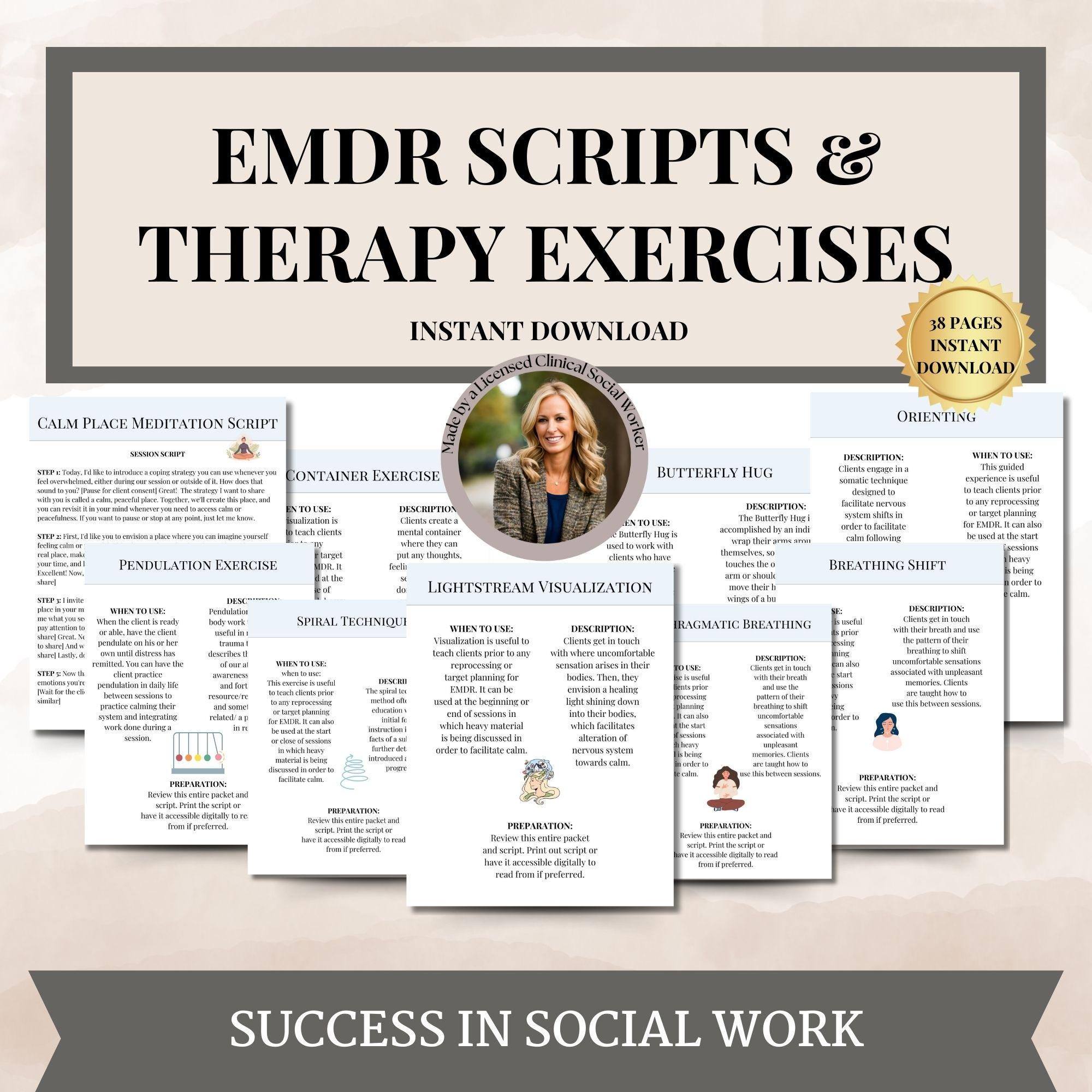 EMDR Scripts Phase 1-8, Eye Movement Psychotherapy, Eye Movement ...
