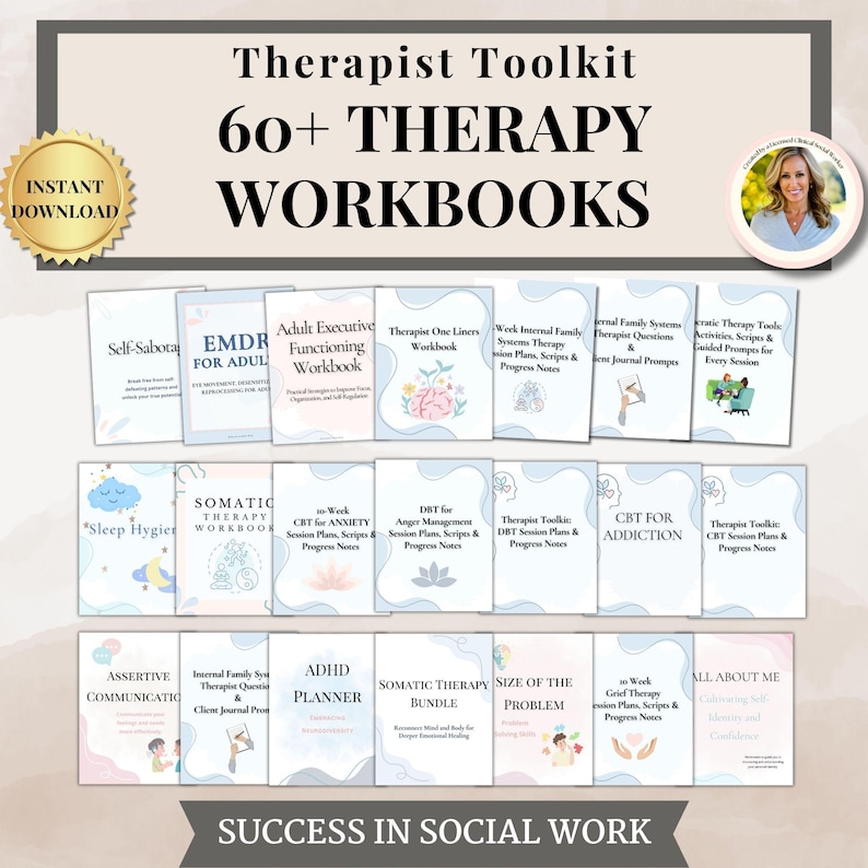 Mega Shop Bundle Therapy Worksheets Mental Health Therapy Worksheets ...