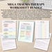 Trauma Therapy Worksheets Bundle,psychology Resources,polyvagal Theory ...
