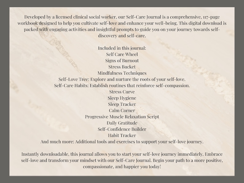 Self Care Journal, Self Care Workbook, Burnout, Stress Management, Self ...