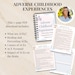 Adverse Childhood Experiences Therapy Worksheets, Healing Your Inner ...