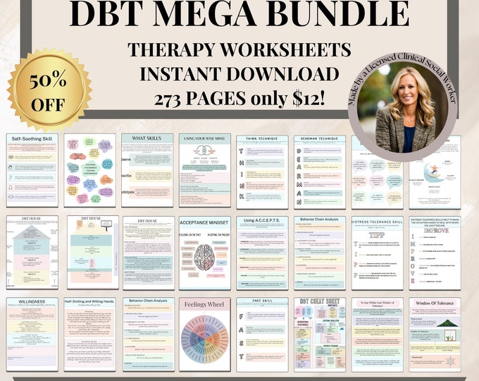 Emotional Regulation, DBT Skills Bundle, Kids & Teens Workbook, DBT ...