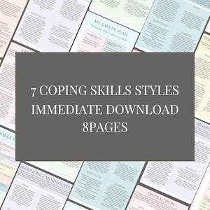 7 Types of Coping Skills Worksheets and for Identifying and Using ...