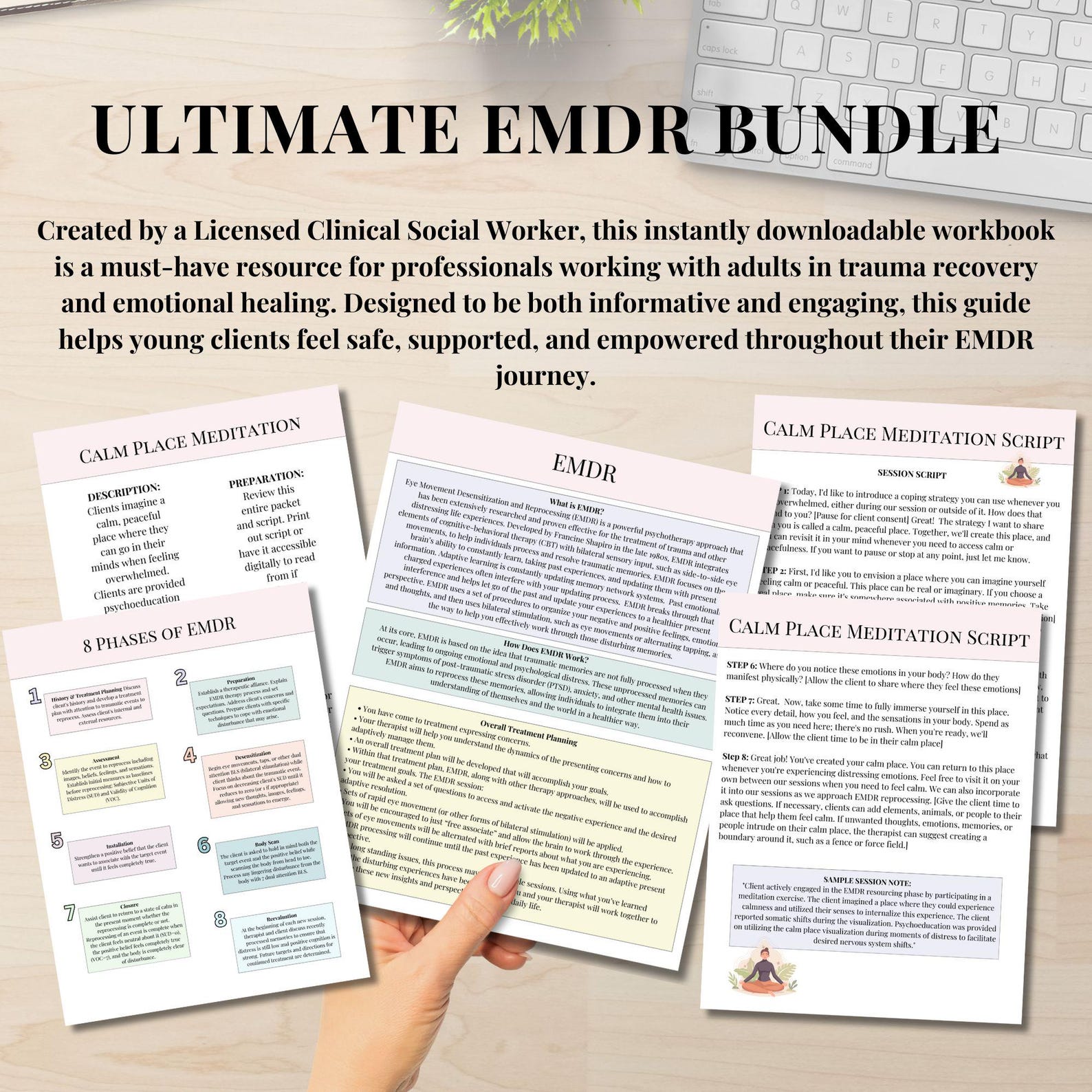EMDR Bundle, EMDR Worksheets, Emd Tools, Emdr Interweaves, Counseling ...