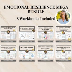 Emotional Resilience Mega Bundle Therapy Worksheets Life Skills Teen ...