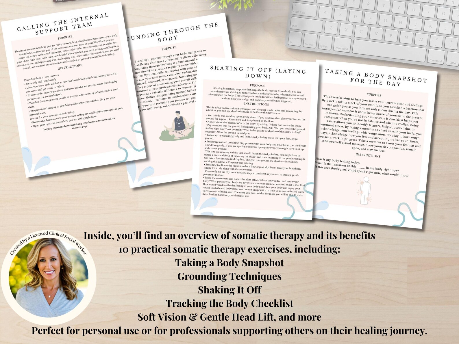 Somatic Therapy Coping Skill Exercises for Nervous System Regulation ...